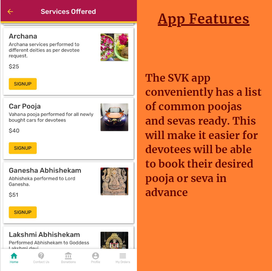 SVK Temple Mobile App